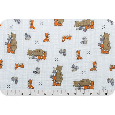 "PEPPY" Ткань муслиновая фасовка EMBRACE 100% хлопок 100 х 125 см Shannon Fabrics emcritterromp sand