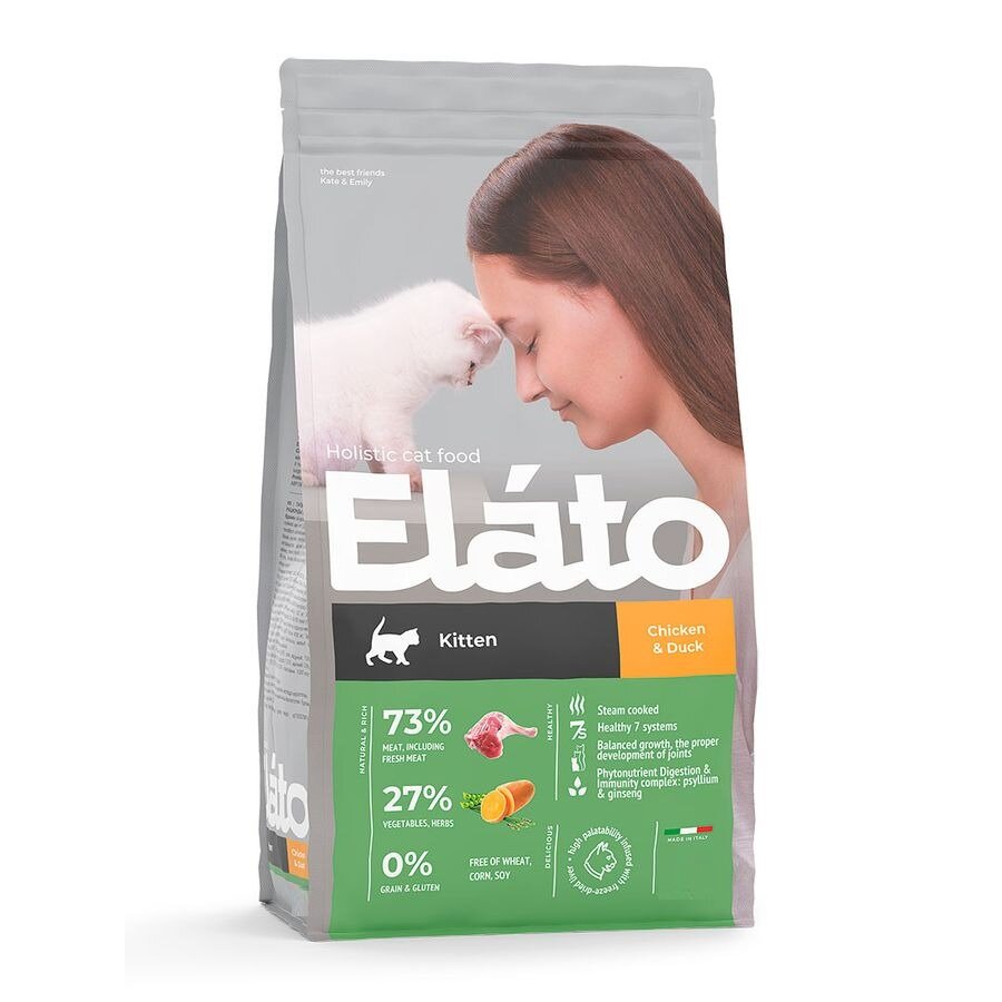 ELATO Holistic Корм для котят Курица Утка