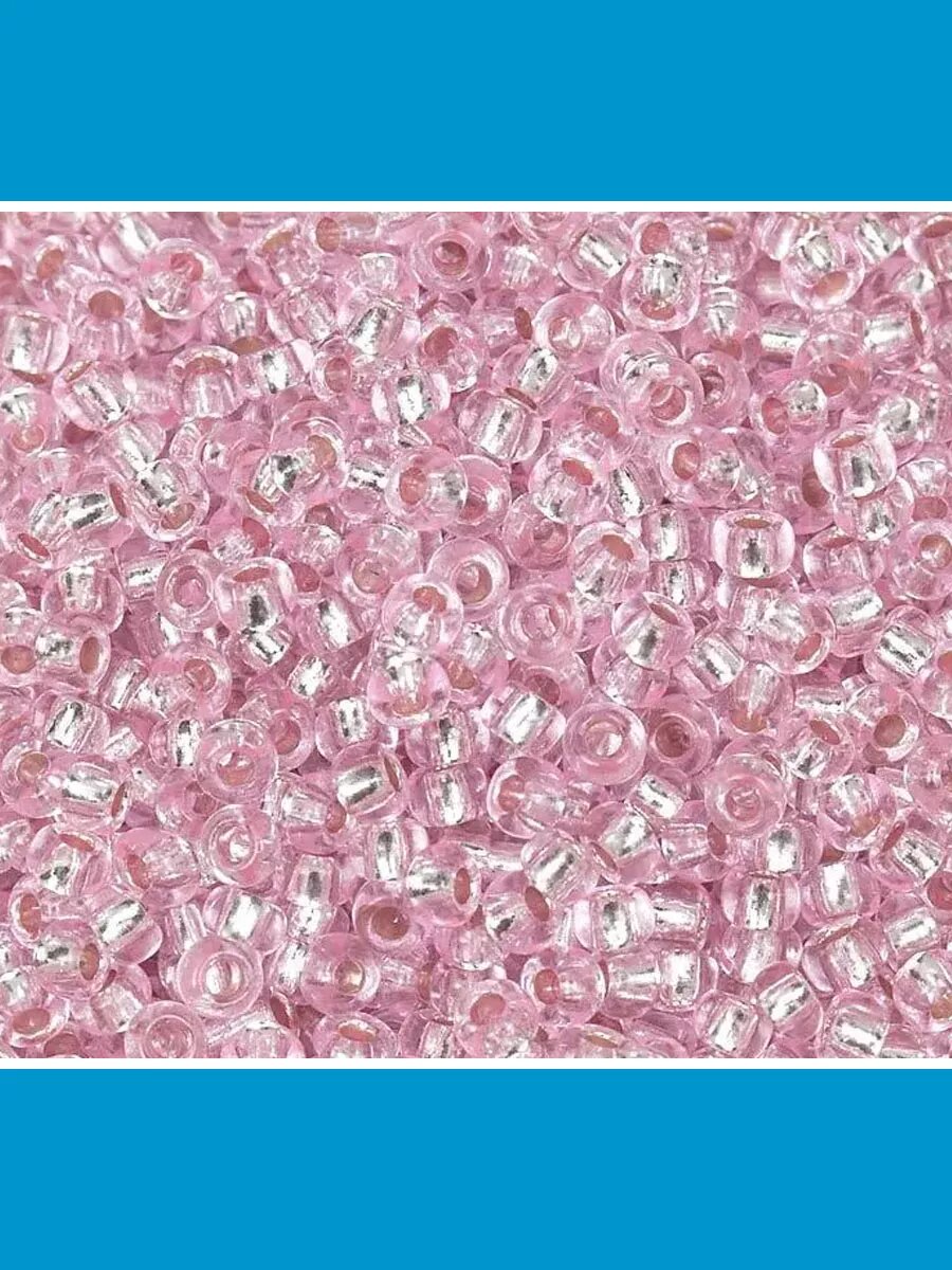 Бисер чешский Preciosa, для бисероплетения, стекло, круглый, розовый,18273-50г