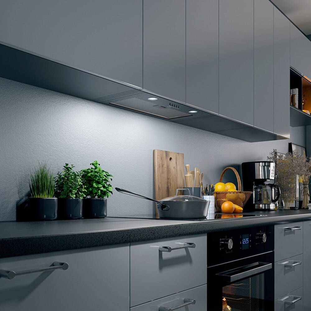 Вытяжка кухонная Lex GHOST 600 Inox, 700 м3/ч, встраиваемая в шкаф