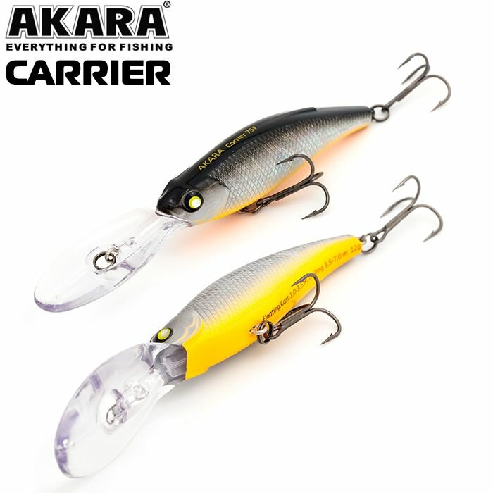 Рыболовная приманка Воблер Akara Carrier 75F 75мм. 12г. №A83