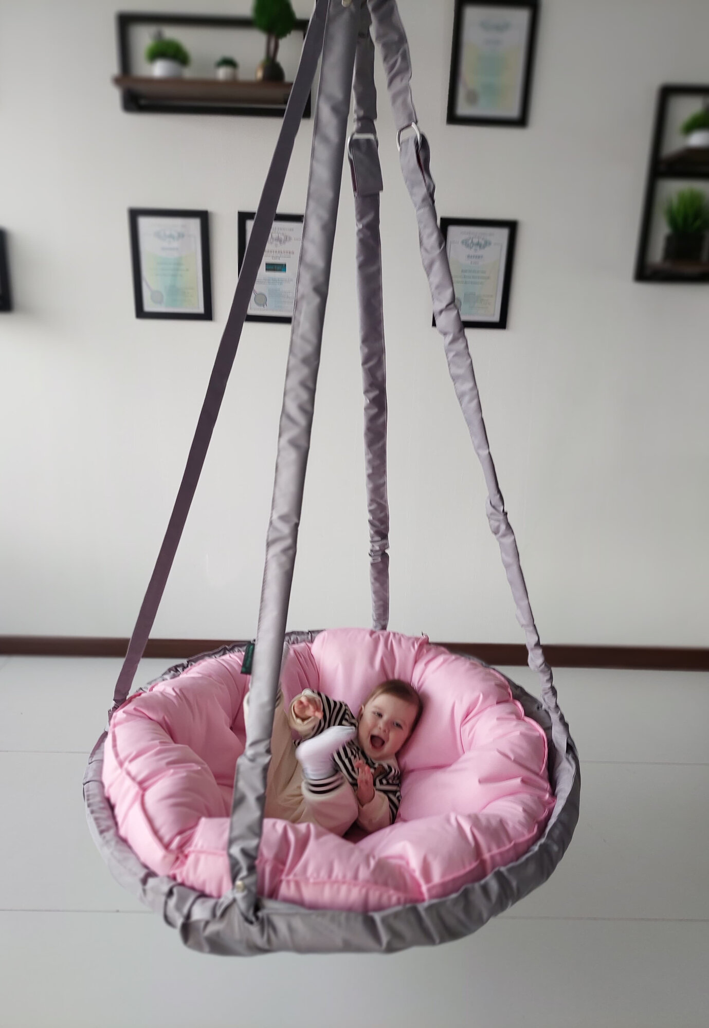 Качели-гамак Mamsi-Papsi 100см, подвесные, мягкие, максимальная нагрузка 200кг