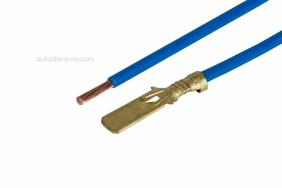 CARGEN AX38601250 Контакт штыревой серии 6.3 (с фиксацией), обжатый с проводом 2,5 мм CARGEN