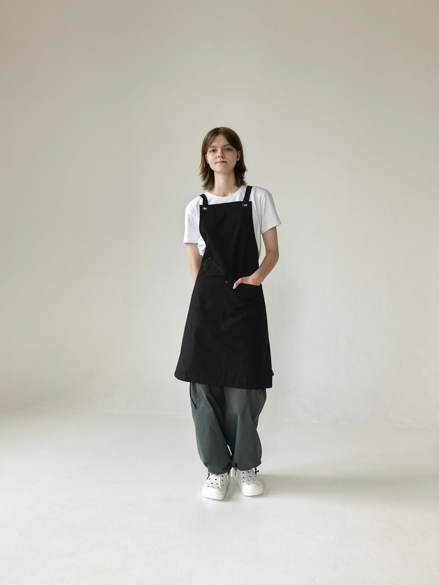 Фартук PROFFORMA RU101C0100K, водоотталкивающий текстиль, чёрный