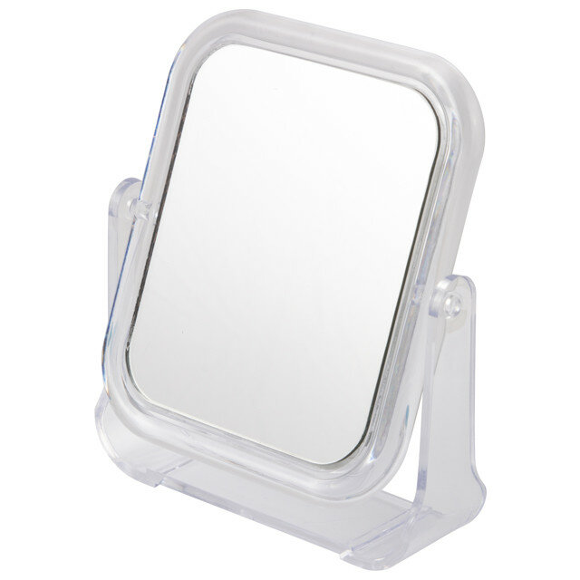 Рыжий КОТ зеркало настольное прямоугольное из пластика с увеличением 13,4х10,4см для макияжа