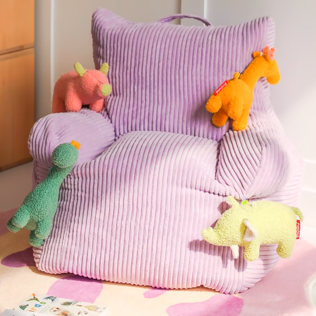 Мягкое кресло детское PAPAHUG Bean Bag (фиолетовый)