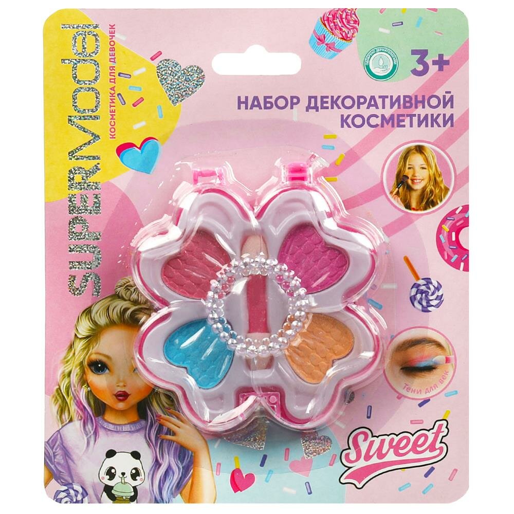 Косметический игровой набор: тени для век, аппликатор милая леди 1502X049-TM-ML