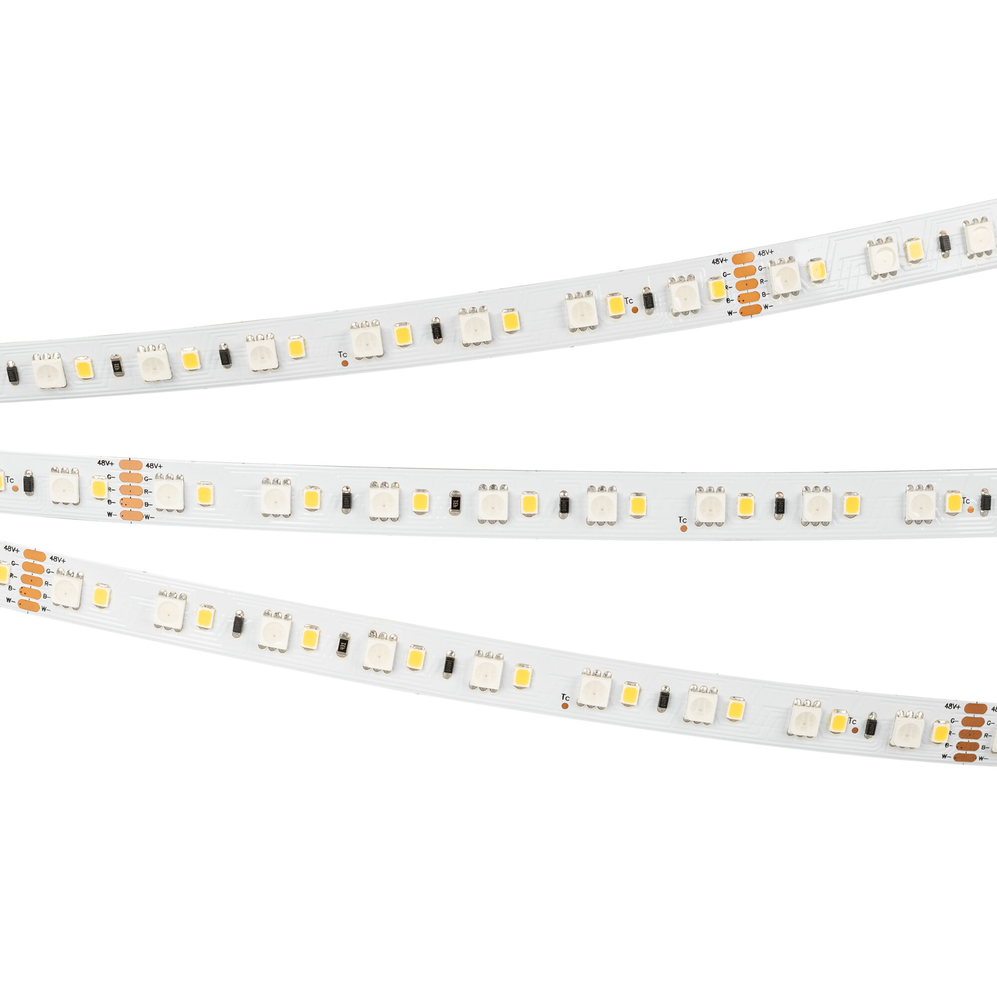 Лента светодиодная Arlight Лента IC-BA108-12mm 48V RGBW-Warm (15 W/m, IP20, 5060/2835, 40m) (ARL, стабилизированная), 40м