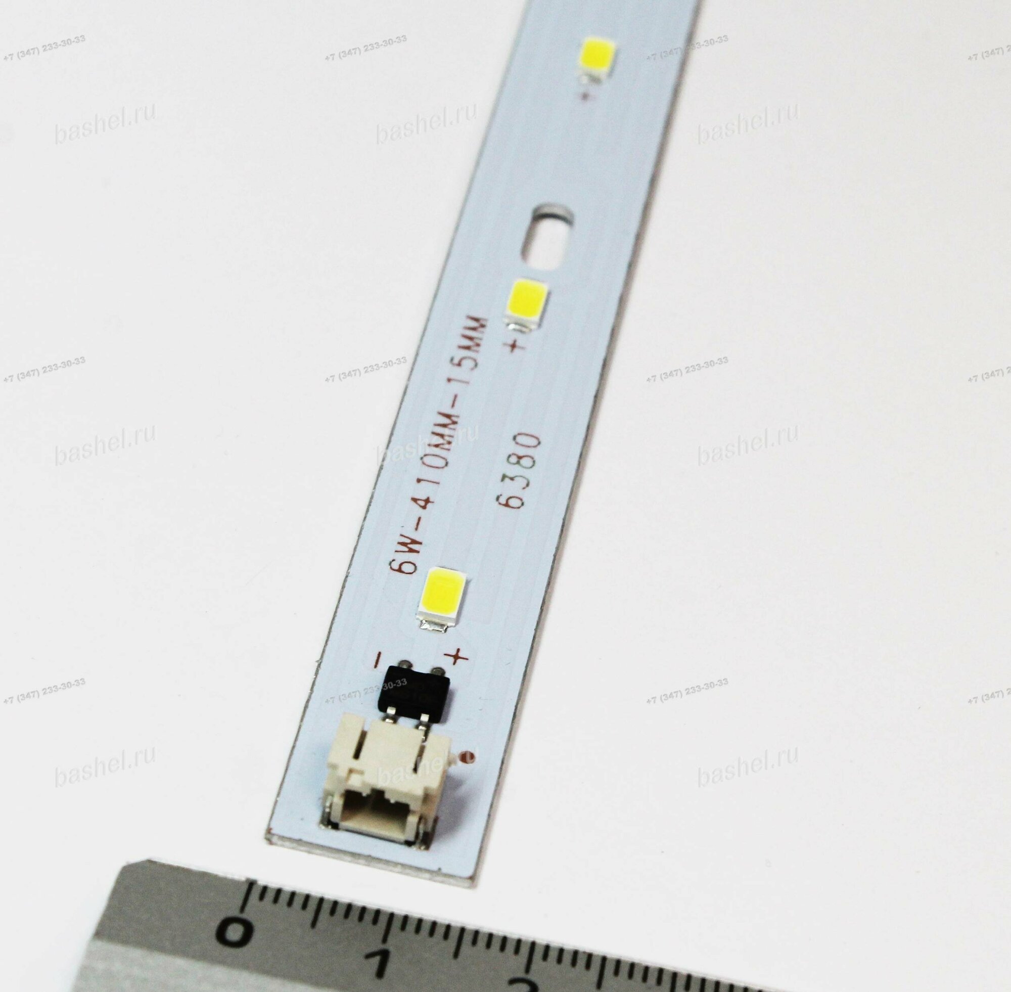 Line-220-5730-11SMD-W 500Lm 6W 6000k White (410x15mm, 220V, прямого подключения) [83] «Армстронг», Линейка светодиодная