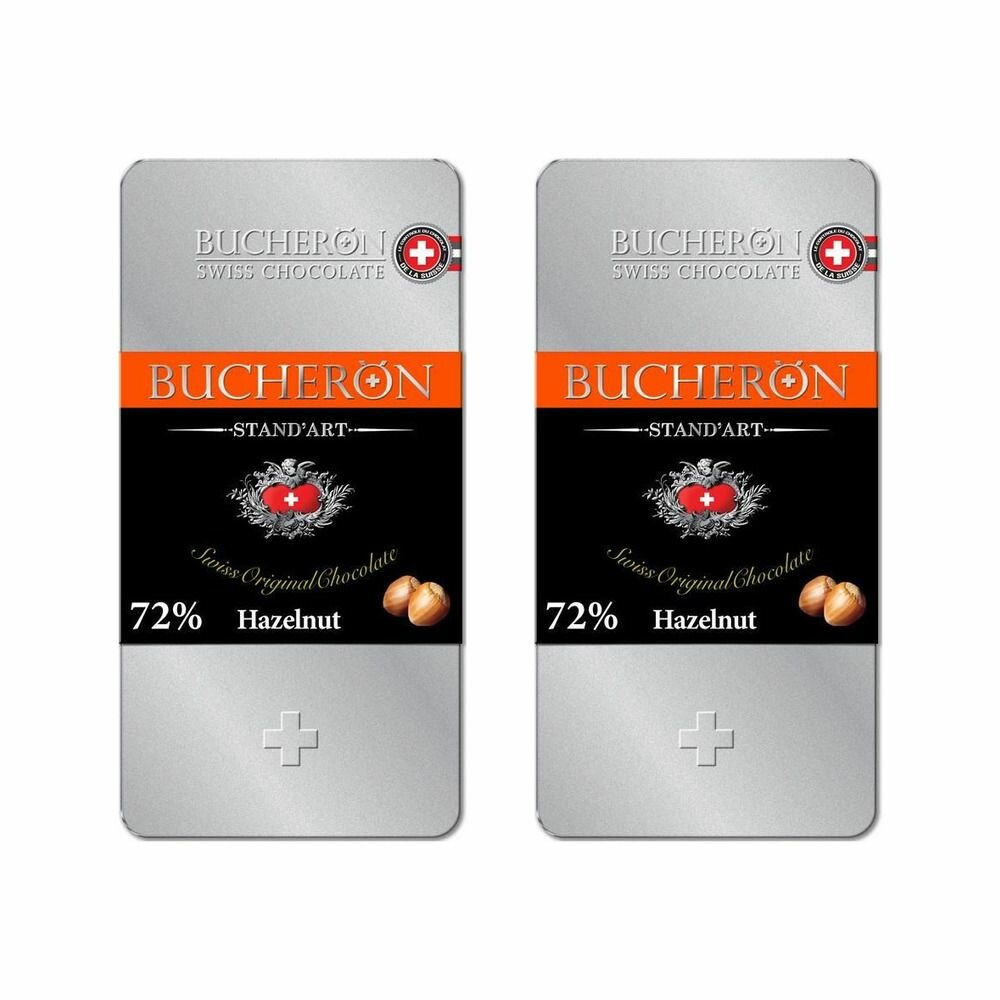 BUCHERON/ Шоколад горький с фундуком, 100 г, 2 уп