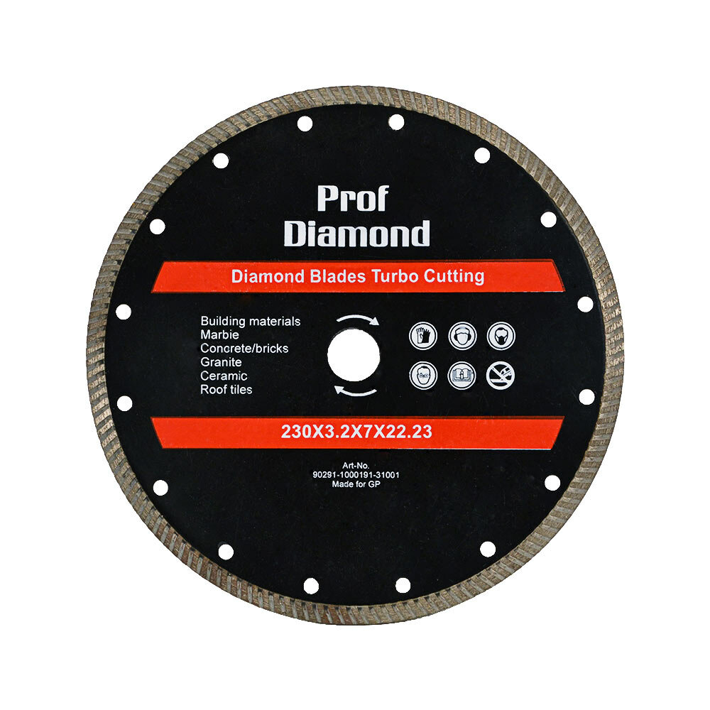 Диск алмазный турбо Prof Diamond 230 x 2.6 x 8 х 22.2 мм TORGWIN S24551