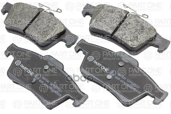 Тормозные колодки, применяется на Citroen C5 III, с 2008 года, артикул 1BP041. PART-ONE арт. 1BP041