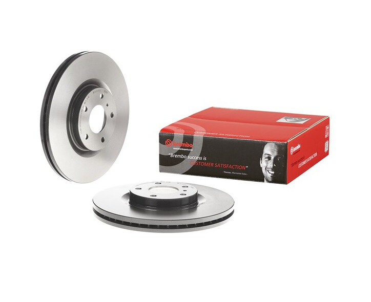 Диск тормозной вентилируемый передний BREMBO (09. B266.11) Prime UV Coated