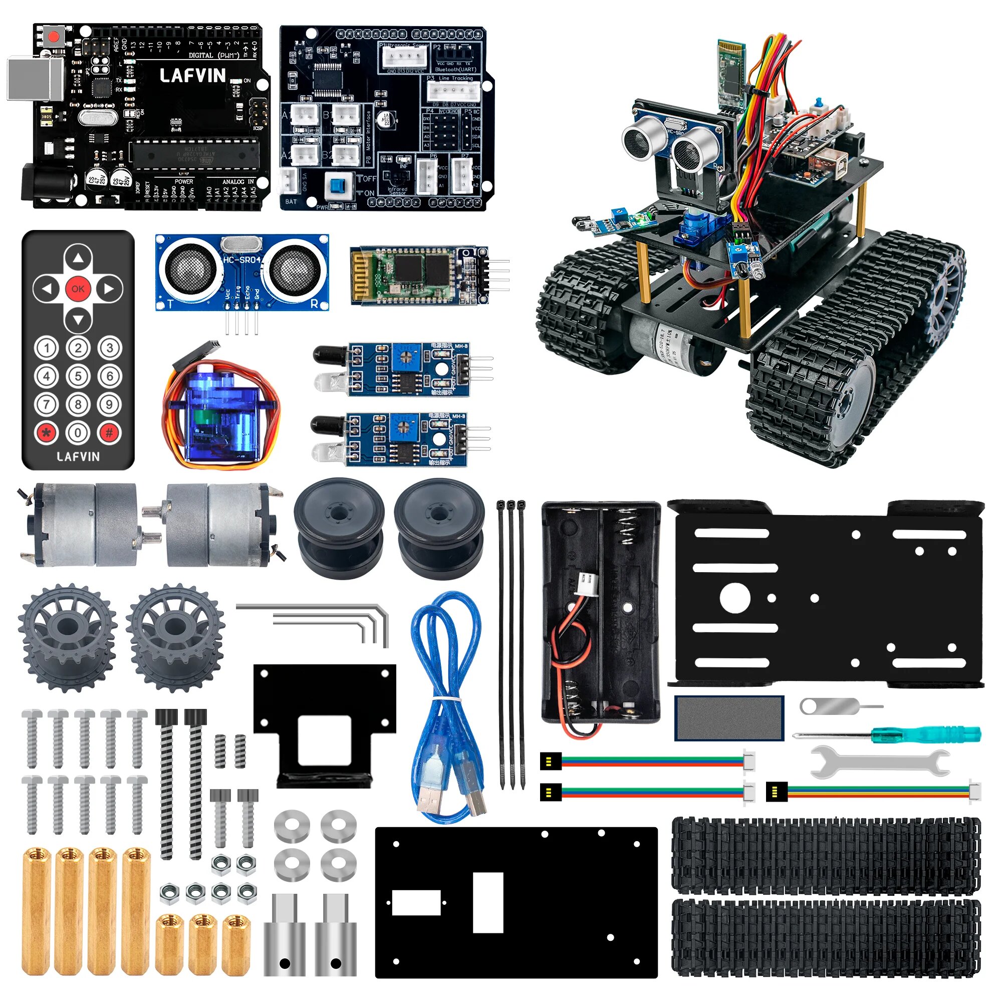 LAFVIN Танк-робот для Arduino