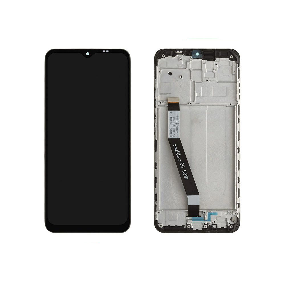 Дисплей (экран) в сборе с тачскрином для Xiaomi Redmi 9 черный с рамкой (Premium LCD) / 2340x1080