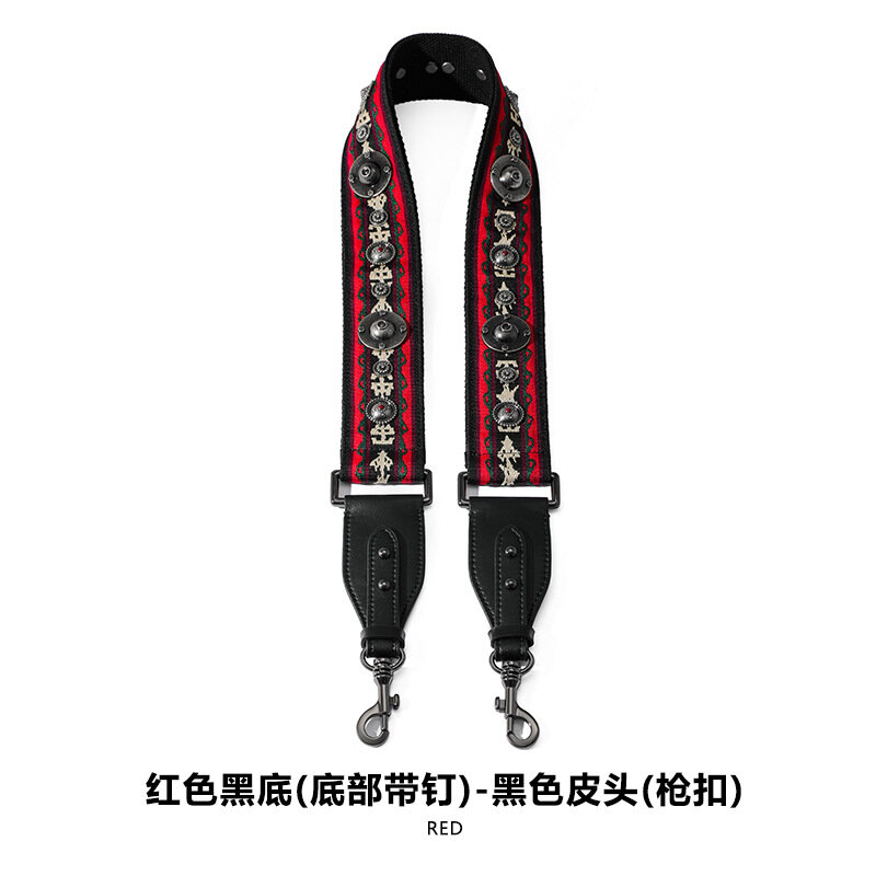 Ремень для седельной сумки Ma Huangshi MHS-F-64, кожаный, с заклепками