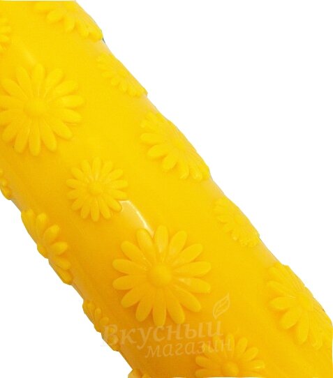 Скалка для мастики и марципана Ромашки (Набор из 2 шт.)