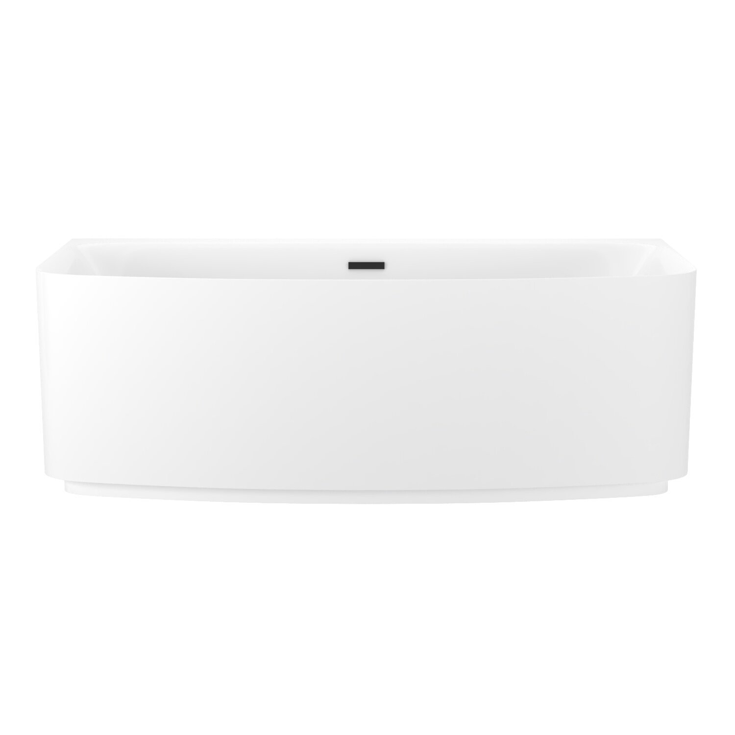 Пристенная акриловая ванна 170 х 80 см Wellsee Ground Breaking 28770103R а наборе 4 в 1: ванна белый глянец, ножки, экран, слив-перелив