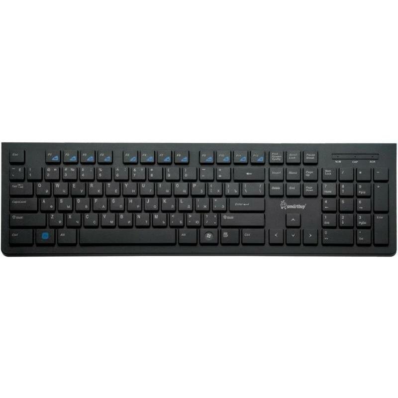 Клавиатура для компьютера (SBK-206US-K) SLIM USB черный