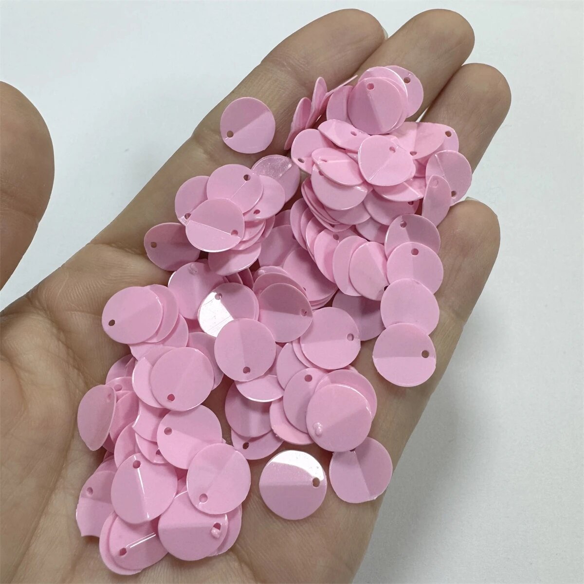 Пайетки овальные складные isequins 10 мм 250 шт Розовый, Solid Dark Pink