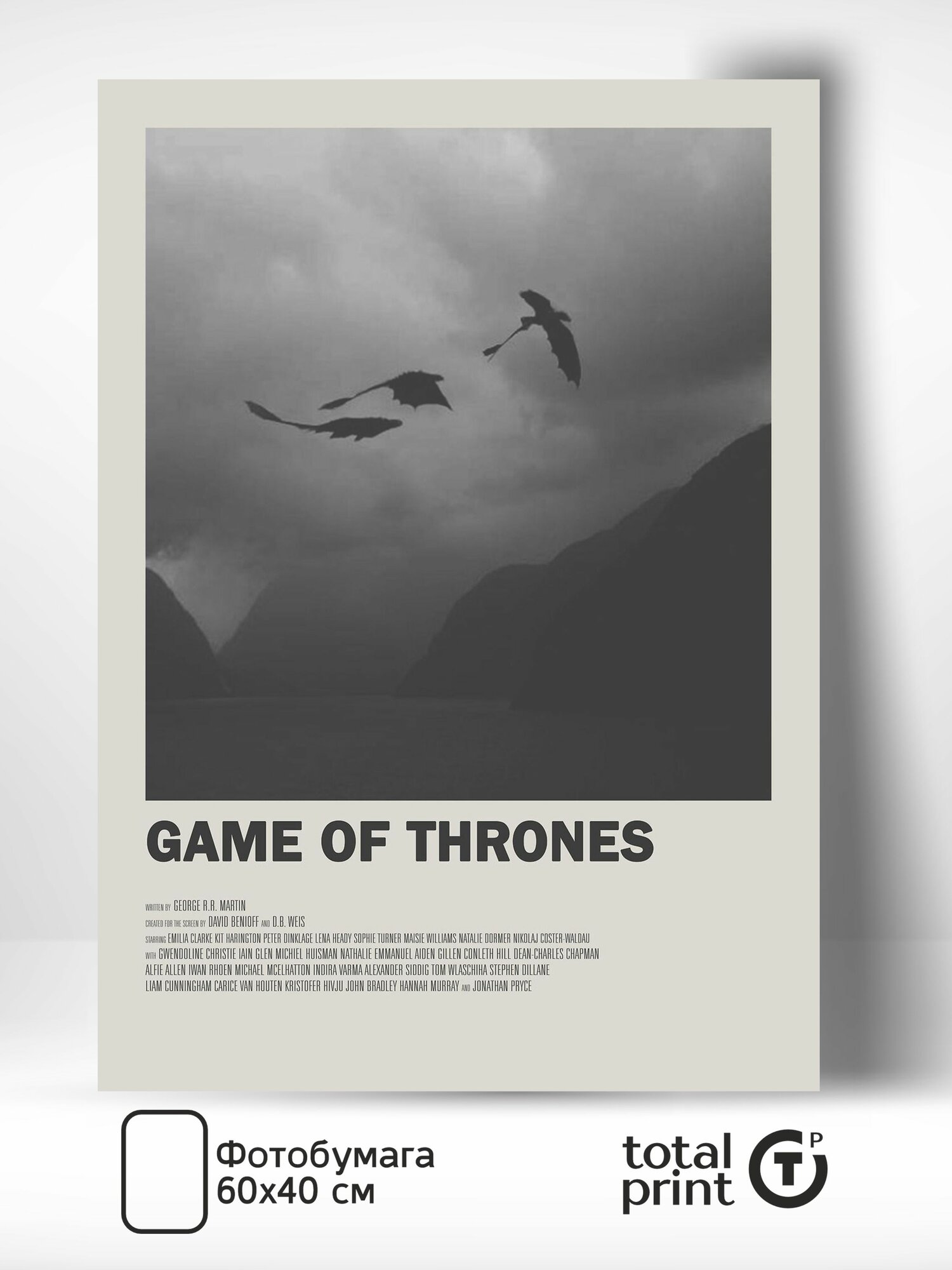 TotalPrint Постер для интерьера, Игра престолов, 60х40см.