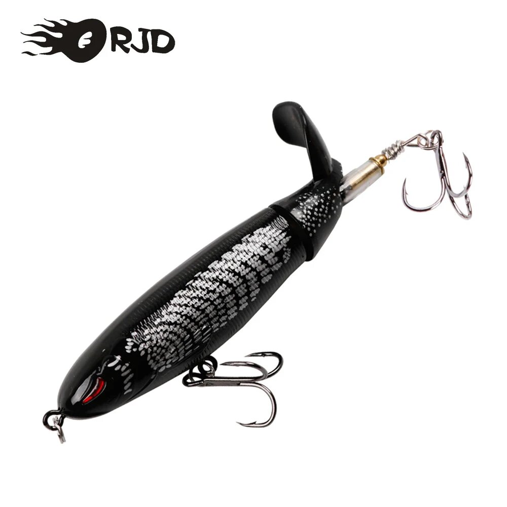 ORJD Whopper Plopper Chubby Topwater Рыболовная приманка Черный, 15g, 10