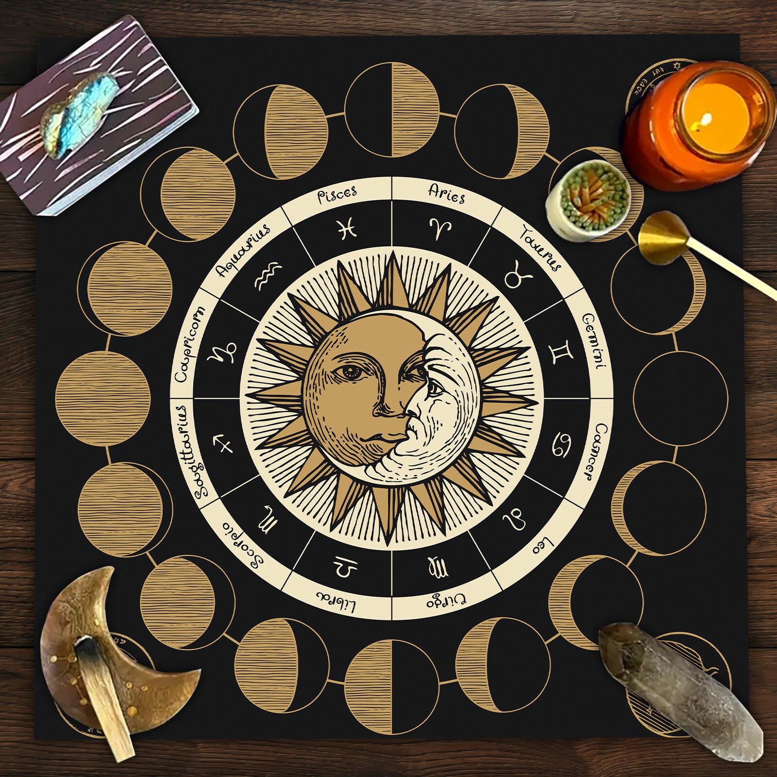Скатерть с картами таро/Tarot Tablecloth 49cm