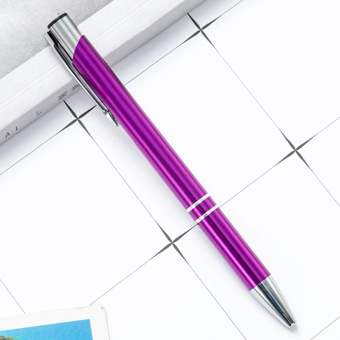Шариковая ручка XYDDJYNL металлическая Фиолетовый, Tran-dark purple