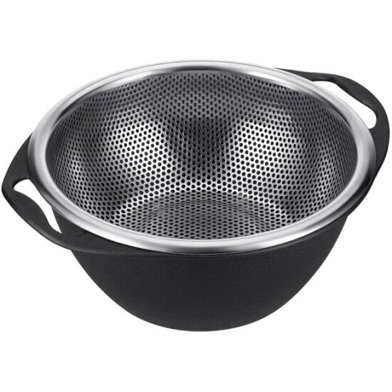 Набор Regent Inox Linea PRONTO дуршлаг, миска с ручками 19 см 2 предмета, (93-PRO-37-19)
