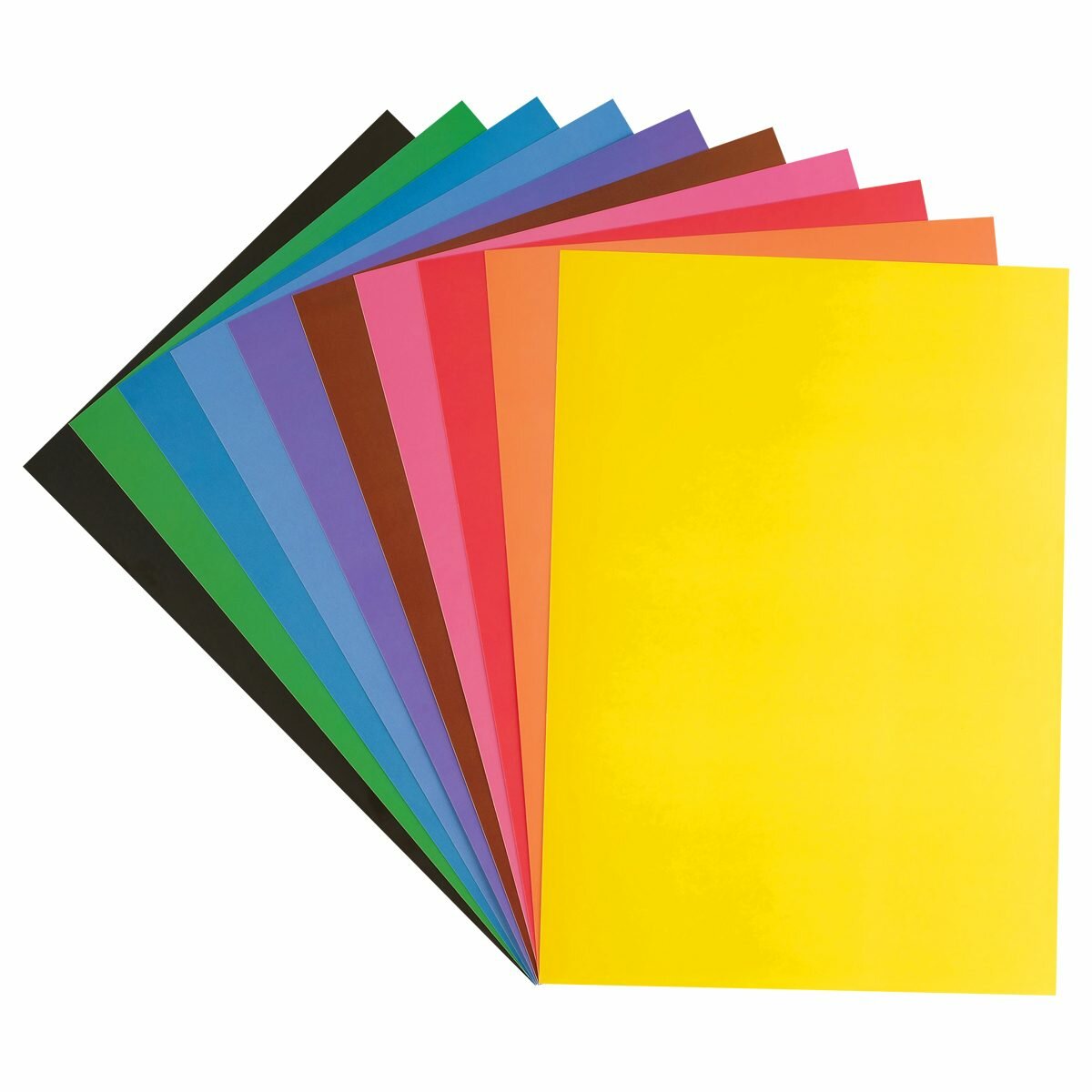 Картон цветной мелованный Мульти-Пульти "Чебурашка" (10 листов, 10 цветов, А4, двусторонний) в папке (КЦ10-10дв_53133)