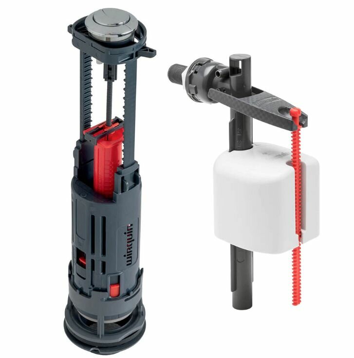 Арматура для бачка WIRQUIN боковой подвод пластиковый штуцер 1/2"