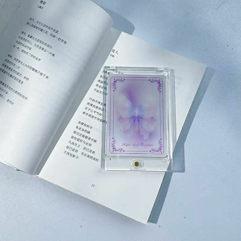 Закладка Лентикулярная открытка Butterfly Creative 1 штуки розовый