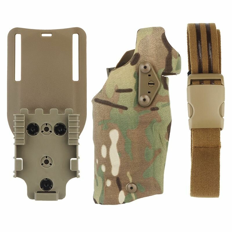 Тактическая кобура 6354DO Быстросъемная подходит для Glock 17/19 с Тип светильника X300/X300U GB-74