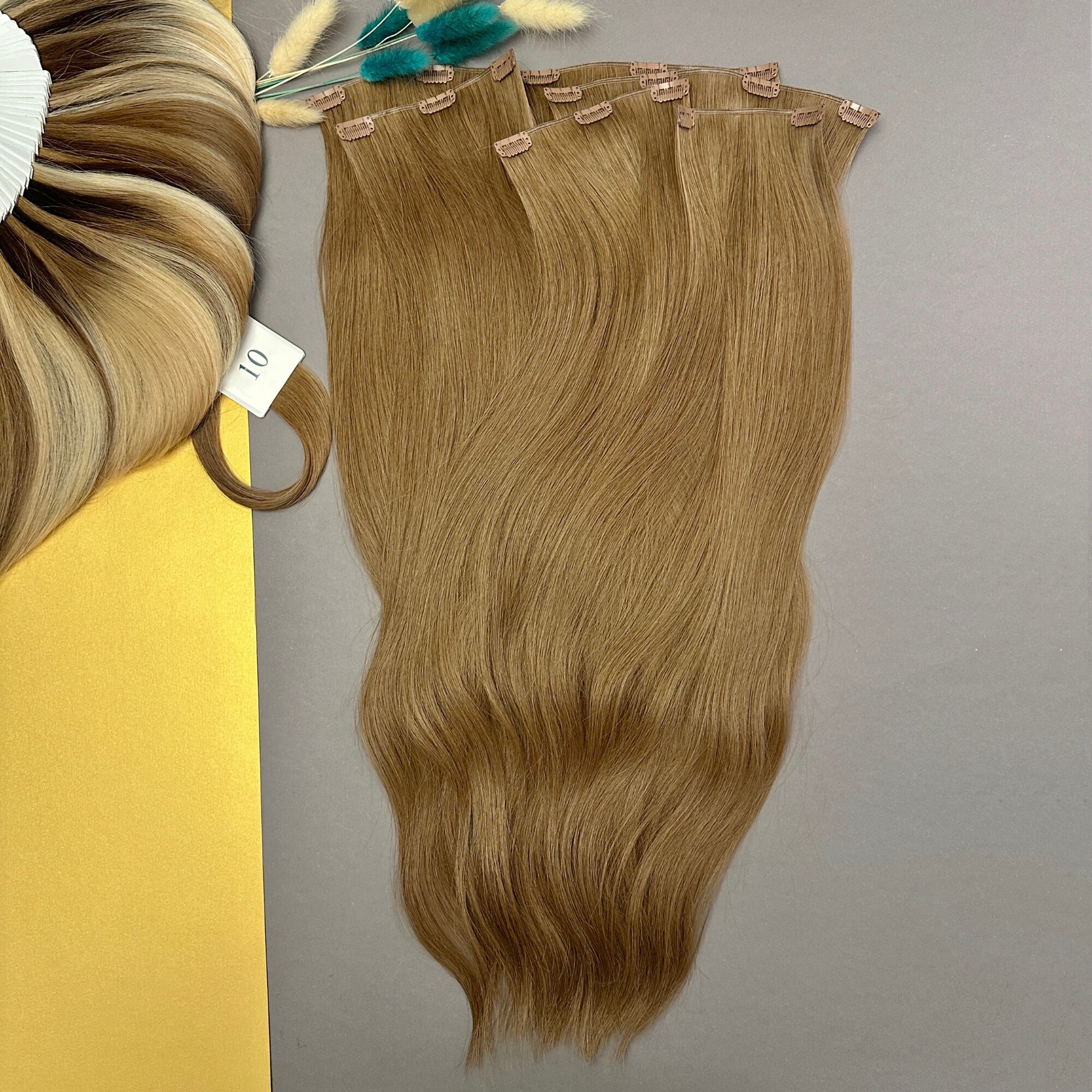 Волосы Belli Capelli славянские люкс на заколках 50-55см №10
