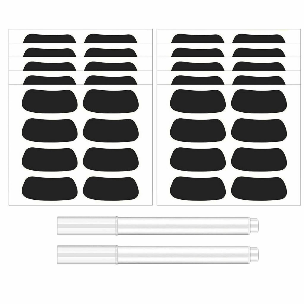 Черные наклейки для глаз для спортсменов Легко наносятся, не отслаиваются, не повреждают, не токсичны