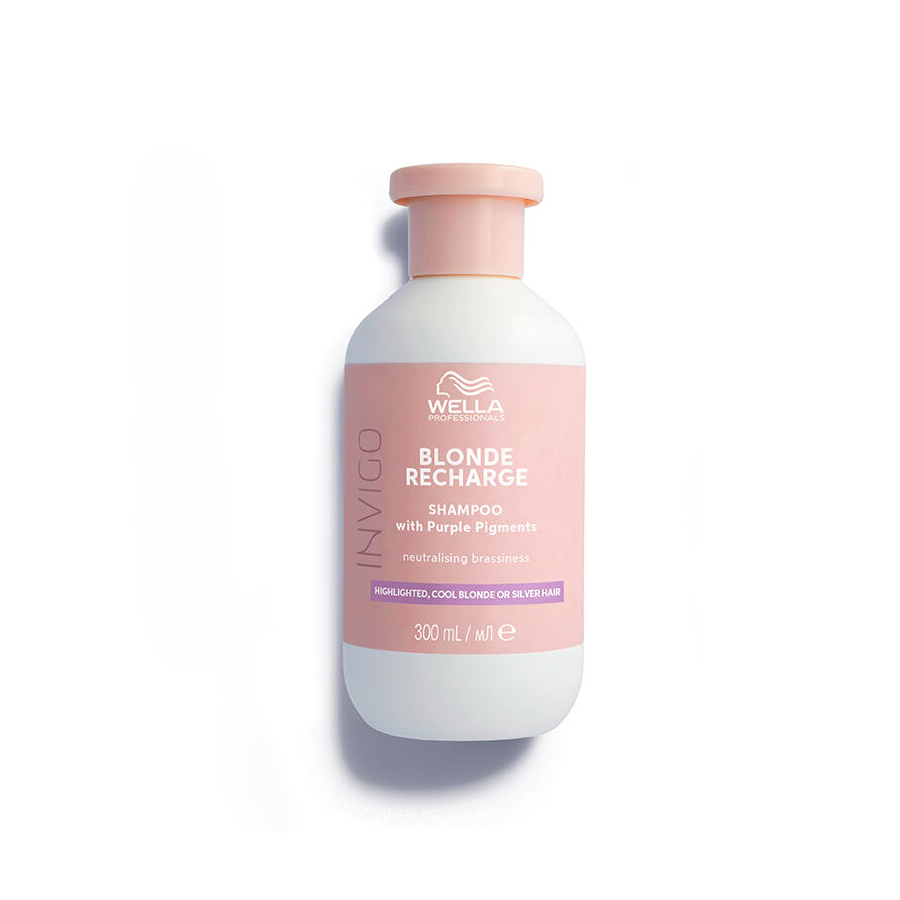 Wella Invigo Blonde Recharge Shampoo With Purple Pigments - Шампунь для мелированных, холодных светлых и седых волос 300 мл
