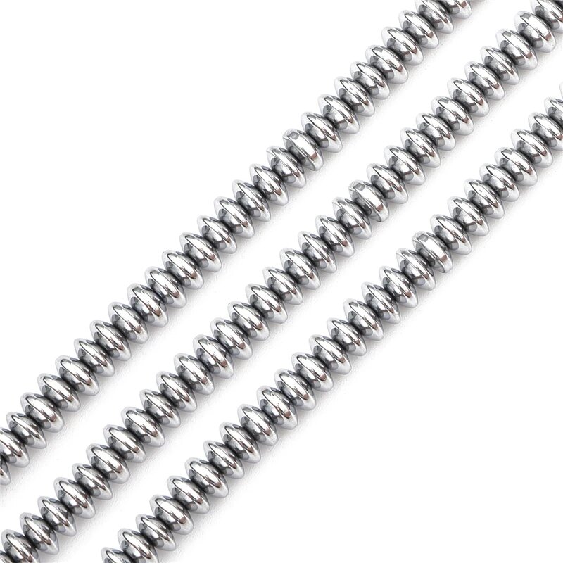 Плоские круглые бусины из гематита Beadia 3/4/6 мм 3mm 205pcs, 08