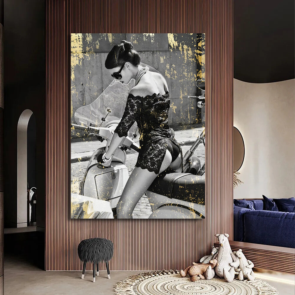 Мотивация / Картина девушка, картина на холсте девушка / в салон красоты, 20х30 см.