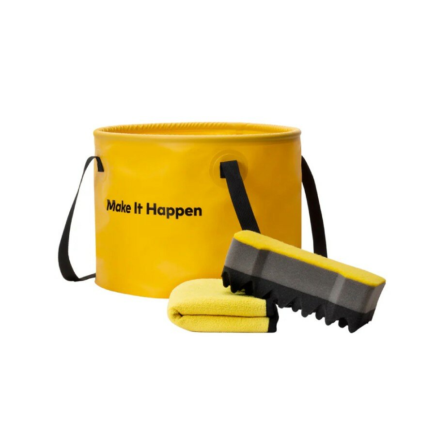 Набор для уборки Hoto (складное ведро, губка, тряпка)