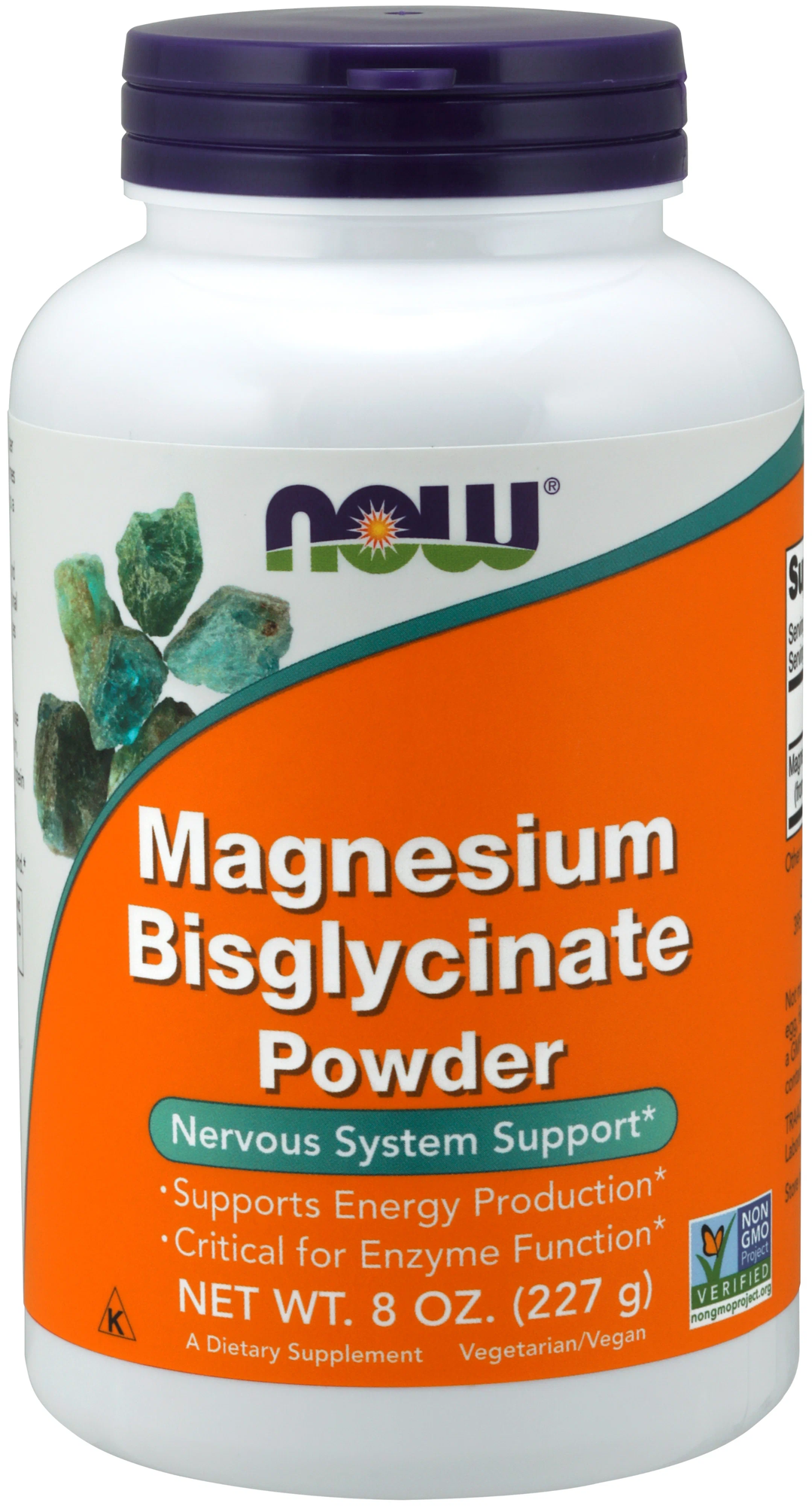 NOW Foods, Magnesium bisglycinate, Магний бисглицинат в порошке, 250 мг, 227 гр. нейтральный
