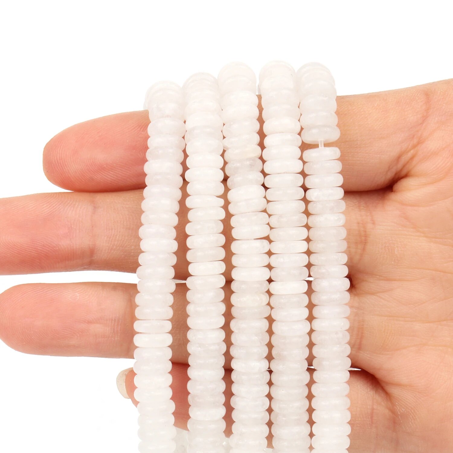 Бусины из камня амазонит, лабрадорит, агат xilitata Белый, White jade