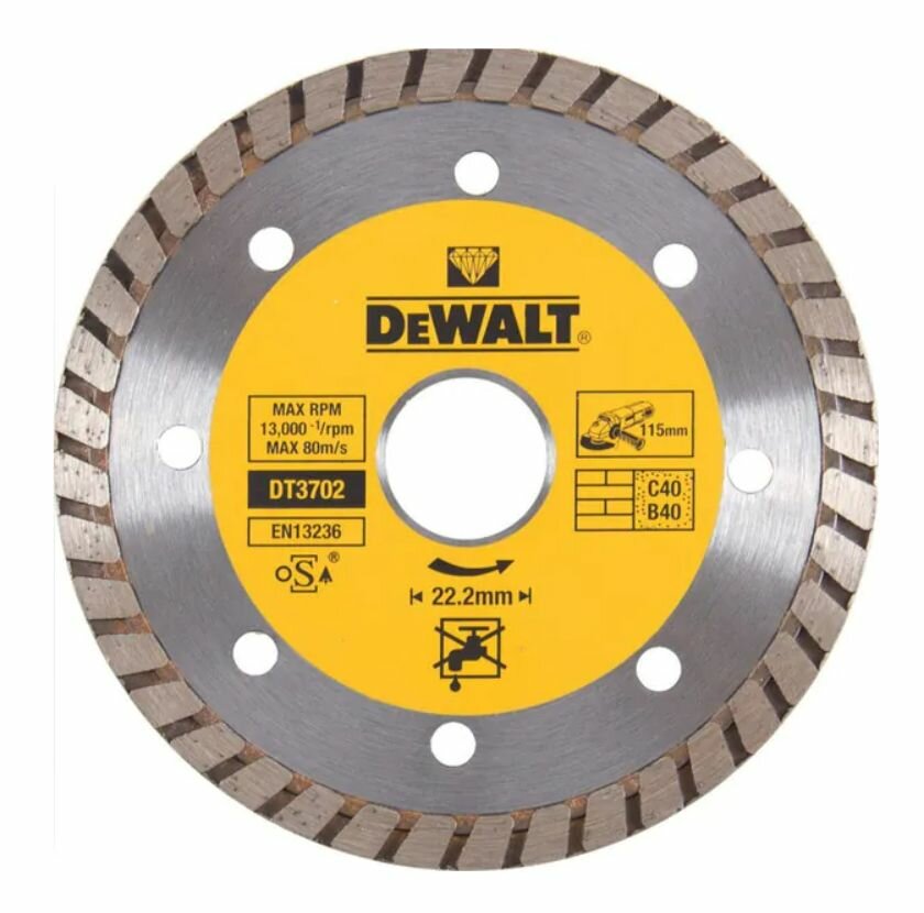 Диск алмазный DeWalt 115*22.2*2.1мм DT3702-QZ