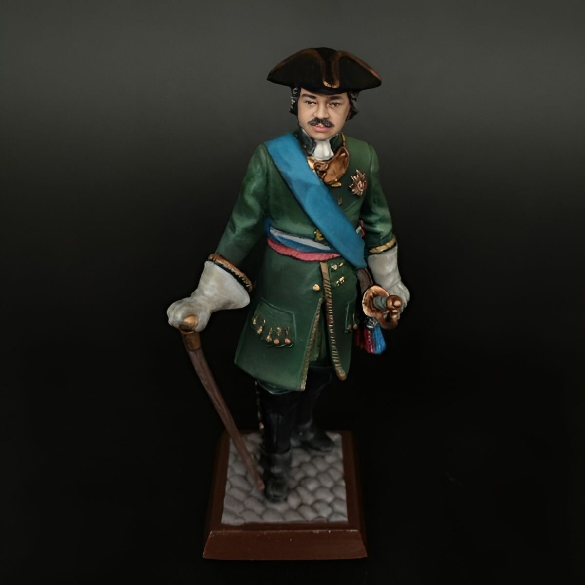 Статуэтка Миниатюрные Модели Мира "Император Петр I", оловянная миниатюра, ручная роспись