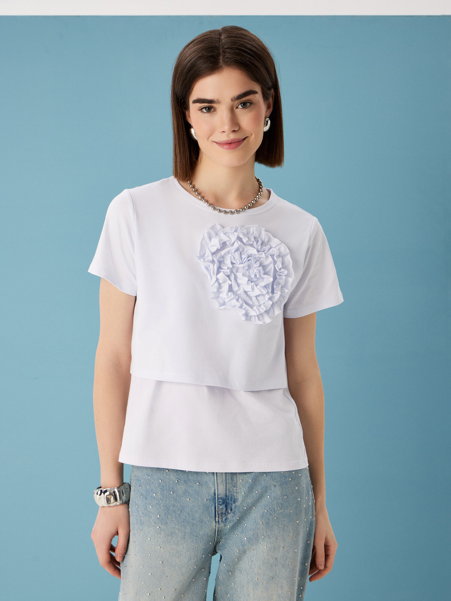 Футболка для кормящих мам Для беременных и кормящих