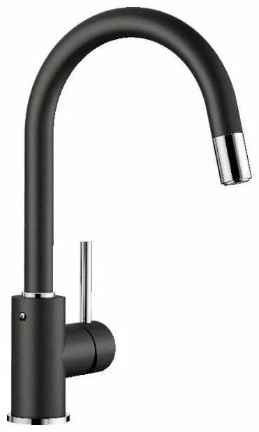 Смеситель для кухни (мойки) Blanco Mida-S Silgranit черный