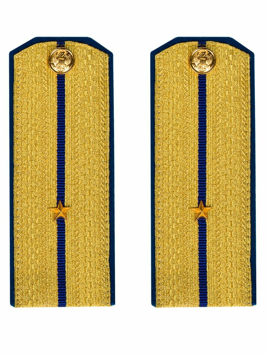 Погоны парадные ФСБ золотые картон звание Младший Лейтенант