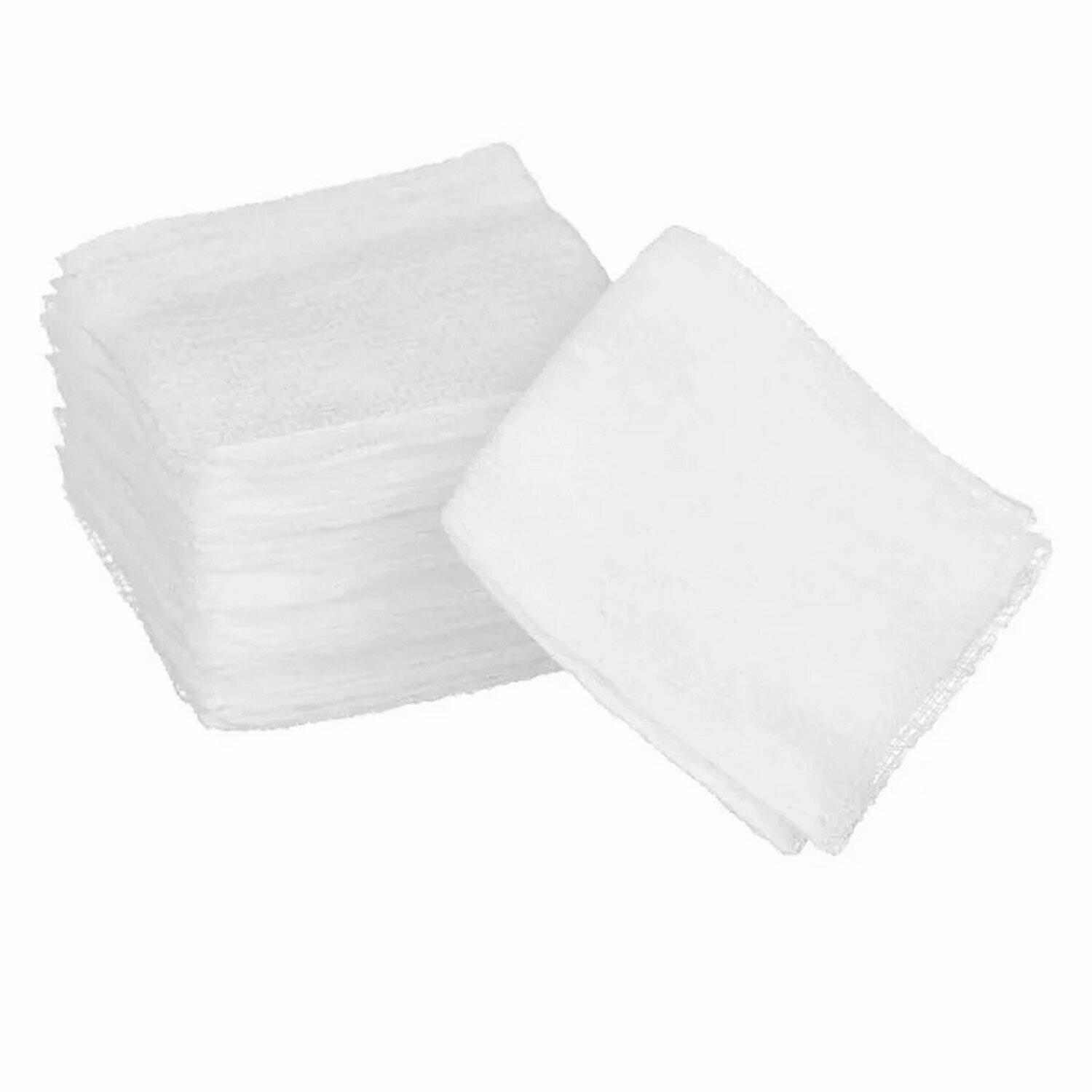 Салфетка марлевая нестерильная комплект 100 шт, 8 слоев, 10х10 см, плотные, 32 (±2) г/м2, NF