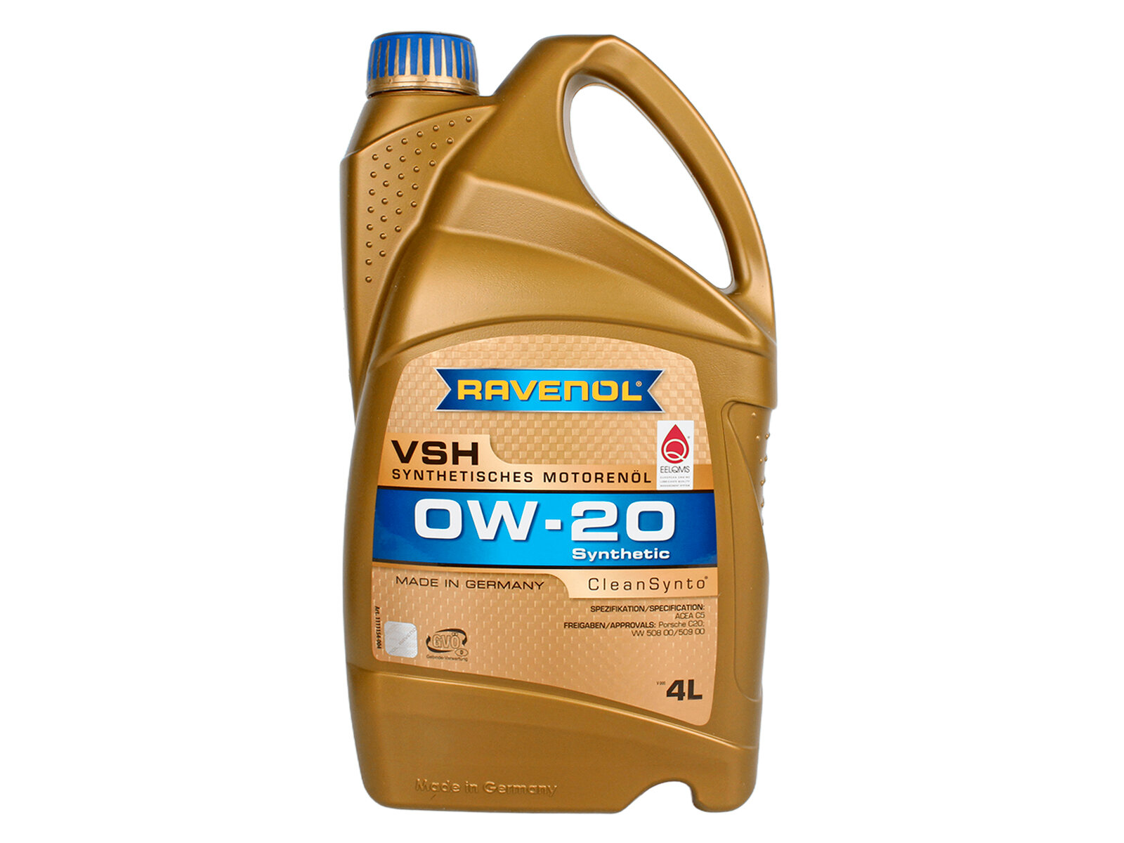 Масло моторное RAVENOL VSH 0W20 4л
