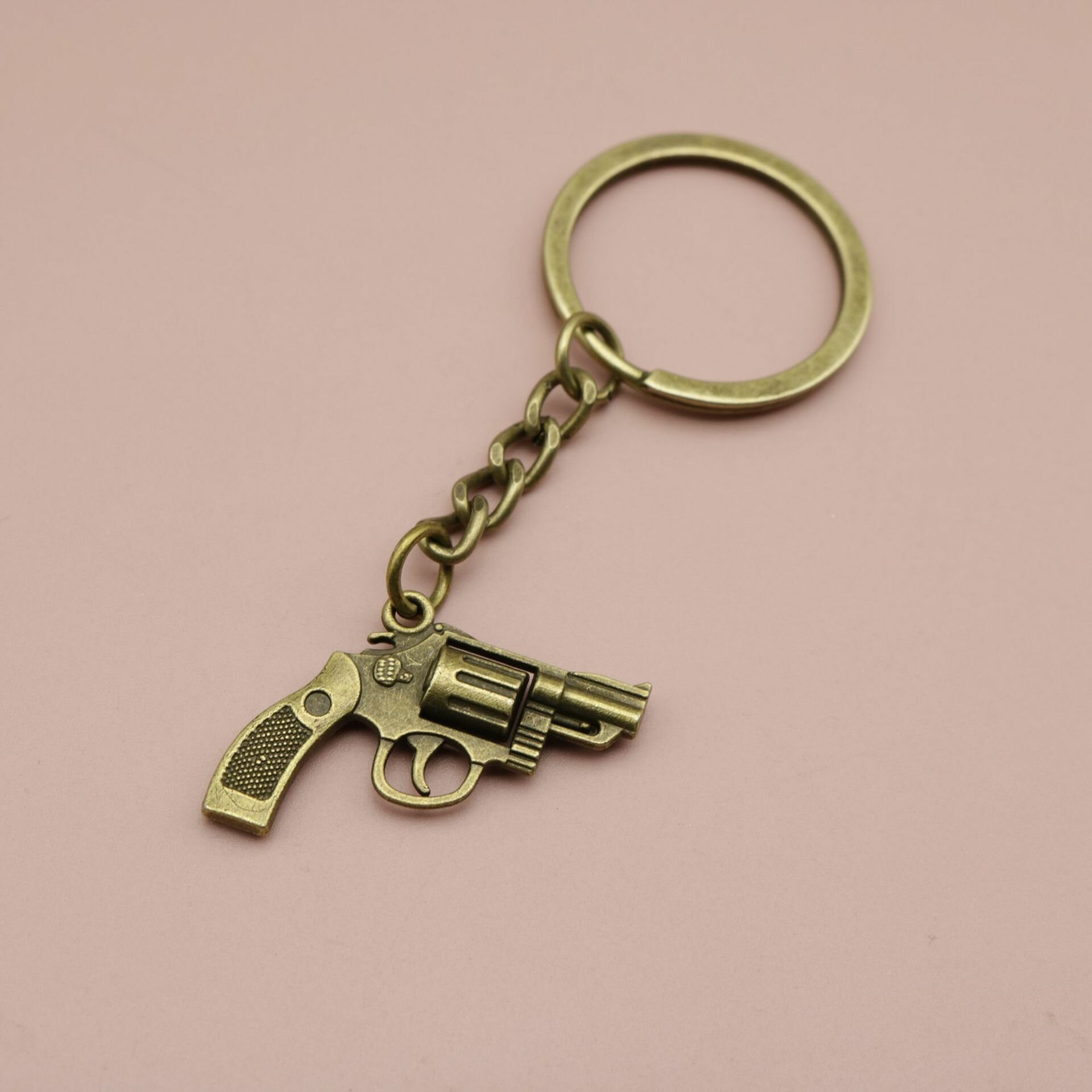 Брелок-пистолет Amazon Xiyin, двусторонний, бронзовый