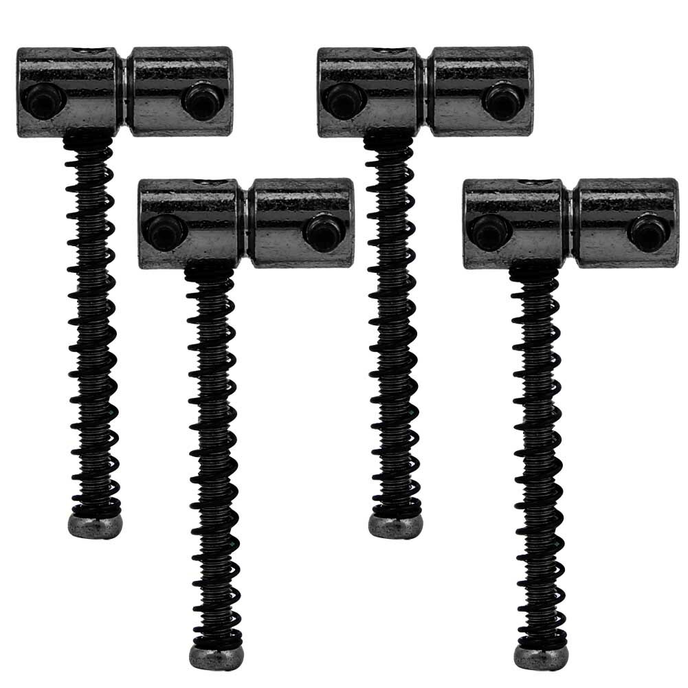 4pcs Электрогитарный бас -мост седл. Замена музыкальных инструментов аксессуары (черный)